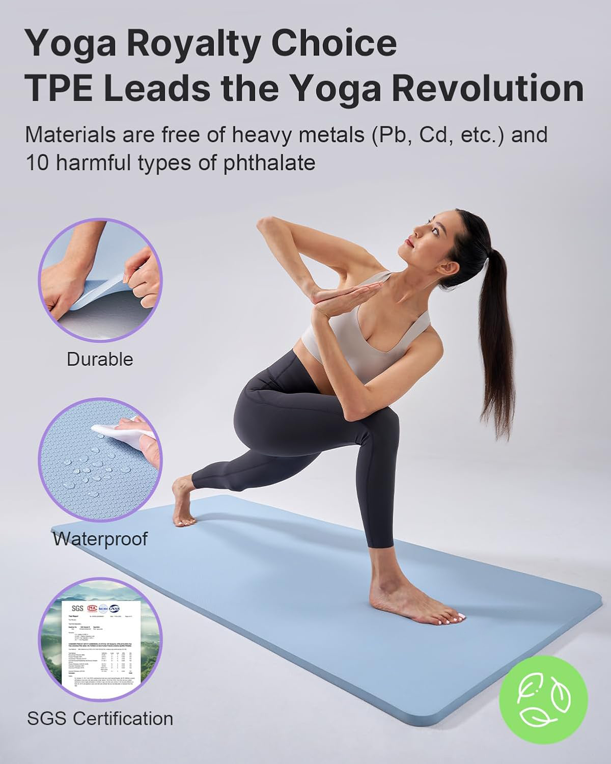 Custom Thick TPE Yoga Mats – Extra Cushioning, Eco-Friendly & Non-Slip ...